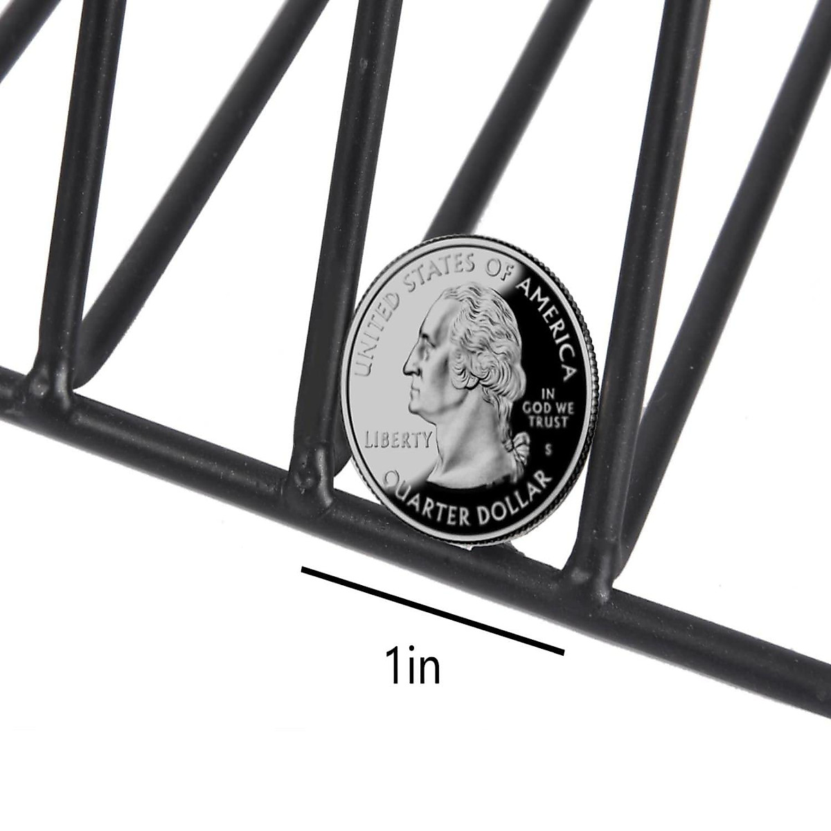 Ylu Yni 2 Pcs Set, Black Triangle Metal Wire Vinyl Record Storage, Plate Rack, Storage Holder for Magazines, Files, Albums Folders, Newspapers, 9 Slot (2PCS)