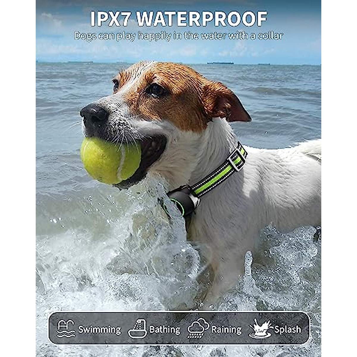 Dog Shock Collar for 2 Dogs, Dog Training Collar with Remote for Large Medium Small Dogs, Rechargeable E-Collar Waterproof Collars with 3 Training Modes, Range up to 3300Ft