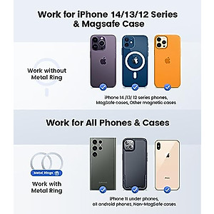 VICSEED Tesla Phone Mount【Strongest Magnet Power】MagSafe Car Mount for Tesla Model 3 Model Y, Foldable Hidden Phone Holder Fit for All Phone, Tesla Model 3 Accessories