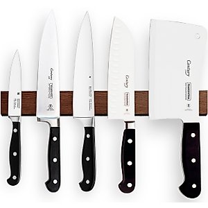 Simple Useful 12 Inch Magnetic Knife Holder for Wall - Knife Magnetic Strip - Magnetic Knife Holder - Magnetic Knife Strip - Knife Magnet, Brown