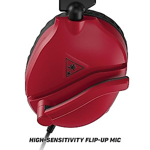 Turtle Beach Recon 70 Multiplatform Gaming Headset for PS5, PS4, Xbox Series X|S, Xbox One, PC & Mobile w/ 3.5mm Wired Connection - Flip-to-Mute Mic, 40mm Speakers, Lightweight Design, Midnight Red