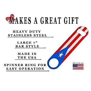 Puerto Rico Flag Speed Bottle Opener Heavy Duty Gift PR