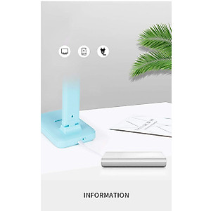 ZogeeZ LED Desk Lamp Wireless Rechargeable Mini USB Touch Switch Dimmer Control Color Adjustment (Pink)