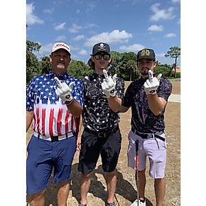 SHANKITGOLF You Suck Funny Golf Glove - Pro Made Cabretta Leather Glove for Men and Women, Breathable, Lasting Grip, Soft, Golf Gift