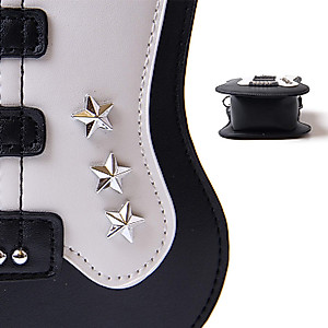 LUI SUI Women’s Piano Guitar Shape Crossbody Purse Bags Music Guitar Small Shoulder Bags Tote Purse