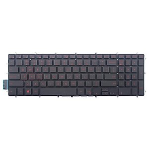 Original New for Dell Inspiron 15 Gaming 7566 7567 P65F P65F001 US Backlit Keyboard Red Letters