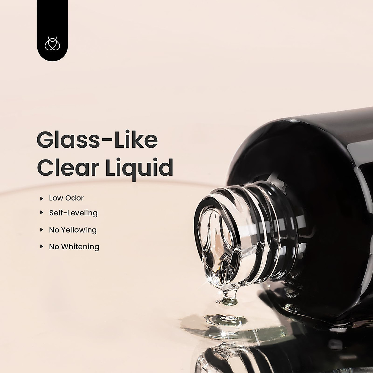 beetles Gel Polish 15ml/0.51fl oz No Wipe Top Coat, High Gloss Shiny Long-Lasting Clear Gel Top Coat, Soak Off Nail Lamp Nail Gel, Home DIY Professional Manicure and Nail Salon