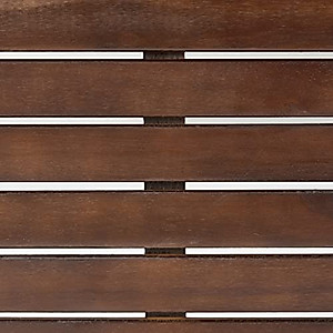 Christopher Knight Home Milos Acacia Bar Table, Dark Brown / Rustic Metal