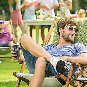 SoHo Can Cooler Gift for Dad, Insulated for 12oz Standard Beer, Soda Can, Tumbler for Fathers Day/Christmas/Birthday Gifts "Worlds Best Dad"(Gift Boxed)