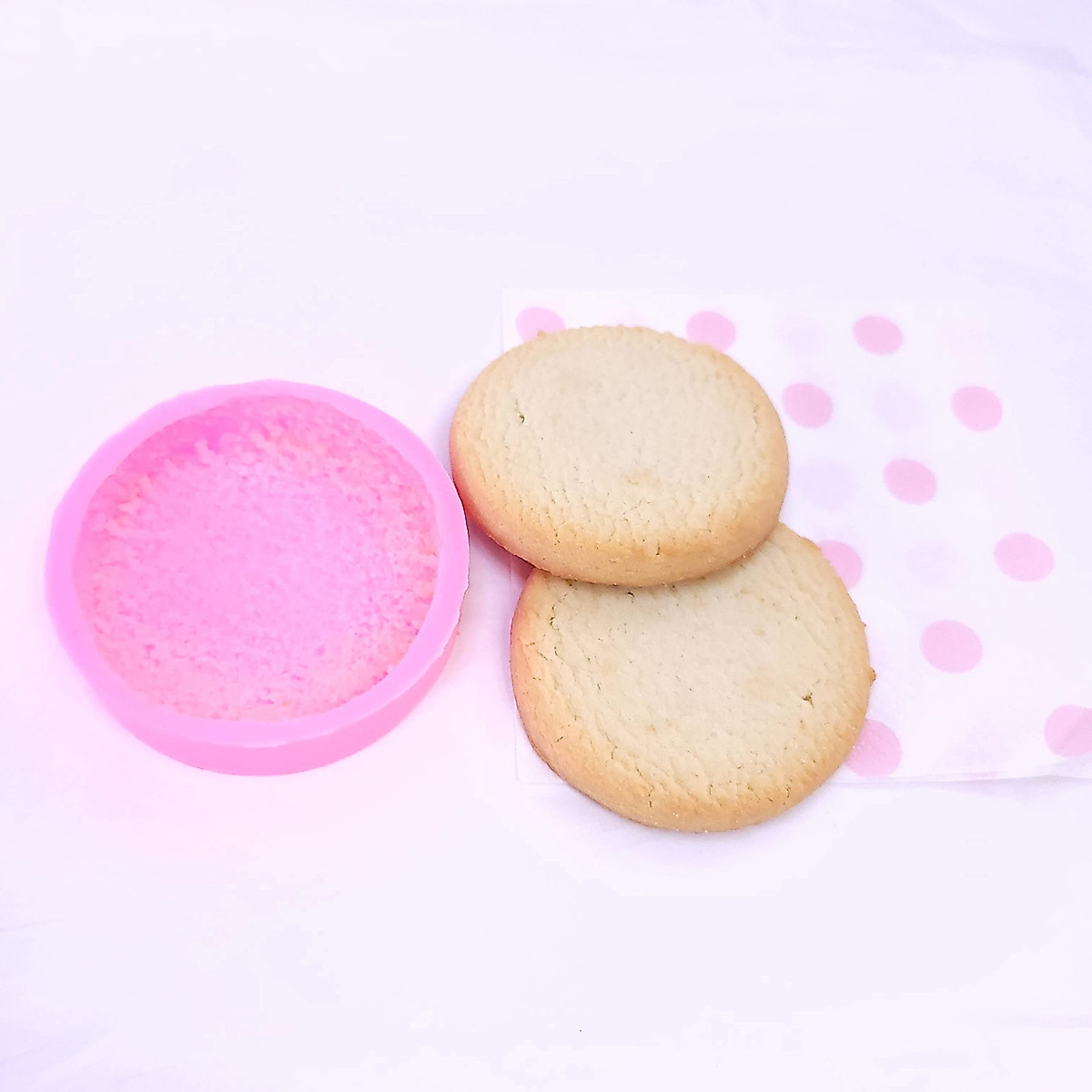 Shortcake round cookie silicone mold | Soap | Candle | Mold for Wax | Mold for Resin NC047