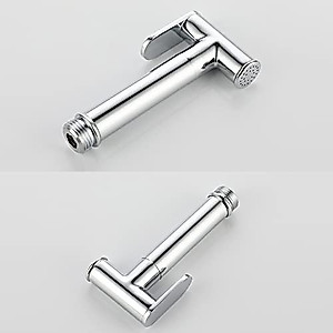 MINJING Handheld Bidet Sprayer for Toilet, Brass Cloth Diaper Sprayer Kit Wall Mounted Bidet Sprayer Set Single Handle Toilet Bidet Sprayer Kit with 150cm Shower Hose