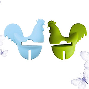 BESTonZON Spoon Holder Clip 6 pcs Silicone Lid pot lid lifts pot lid lifter lid lifter for pots and pans Lifters Spill Proof Pot Clips