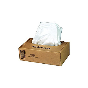 Fellowes 36053 Powershred Shredder Waste Bags for 90S, 99Ci, 99Ms, AutoMax 200C, and AutoMax 130C, 100 Bags