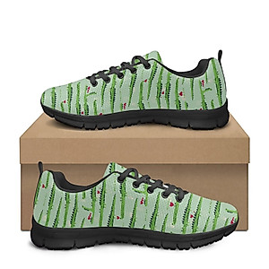 Anime Crocodile Love Green Running Shoes for Women Tennis Shoes Lightweight Breathable Sport Athletic Sneaker