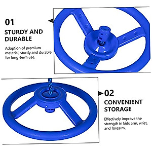 Gogogmee Ninja Wheel Kids Gym Equipment Round Swings for Kids Outdoor Outdoorswing Indoor Gym Ring Steering Wheel Swing Outdoor Gym Exercise Swing Ring Heavy Duty Kids Swing Gymnastic Rings