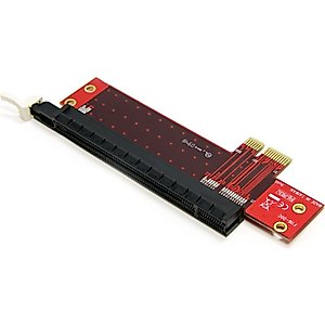 StarTech.com PCI Express X1 to X16 Low Profile Slot Extension Adapter - PCIe x1 to x16 Adapter, TAA (PEX1TO162)