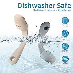 Qishare Dog Finger Toothbrush, Dog Tooth Brushing Kit with Food Grade Silicone, Keep Dog's Mouth Clean and Reduce Gum Disease, Teeth & Gums Care Kit for Dogs, Cats, and Pets (Pack of 3)