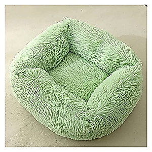 YXXJJ Pet pad Plush Dog Bed Cushion Large Dog Bed House pet Square Cushion Bed pet Kennel Super Soft and Fluffy Comfortable cat and Dog House Soft and Warm, Comfortable to Touch, Easy to Carry