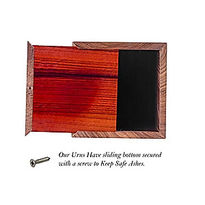 Wooden Urns for Ashes Adult Male or Female - Funeral and Memorial Cremation Urns for Human Ashes up to 250 lbs