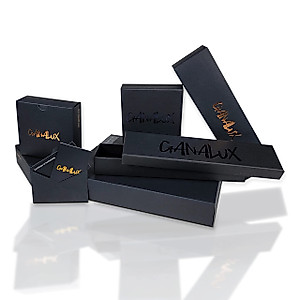 GANALUX 18K Gold Plated Curb Chain Bracelet for Women, Bold Chunky Jewelry Made in Korea (Bold-Small)