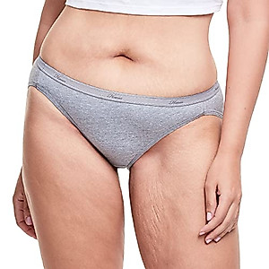 Hanes womens Cotton, Available Multiple Pack Sizes bikini underwear, 10 Pack - Assorted 1, 6 US