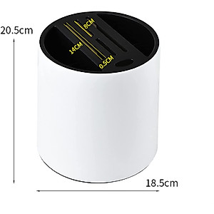 ceramic Utensil Caddy Kitchen Rotatable Tableware Storage Box， Chopsticks Fork Holder Cutlery Drain Rack， Spoon Fork Shelf Storage Holder Box Pen Holder chopstick holder