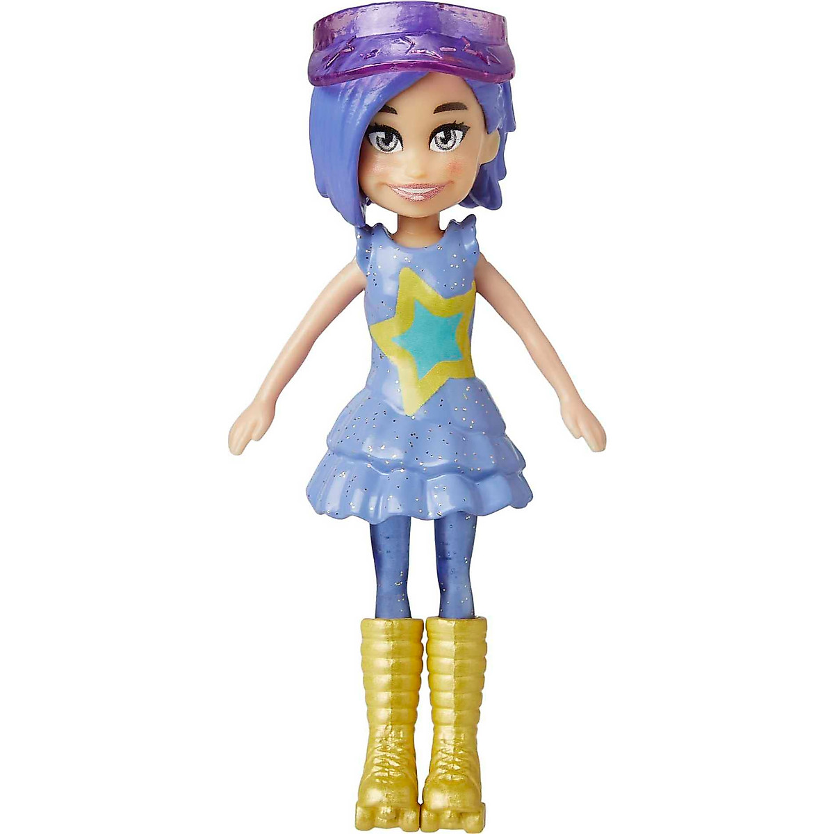 Polly Pocket Travel Toy with 3-inch Doll and 18 Accessories, Puppy and Star-Themed Fashion Pack Playset