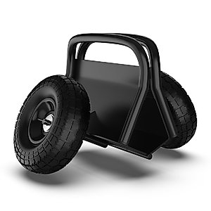 Heavy Duty Panel Dolly Slab Dolly with Handle & 2 10" Solid Rubber Tires Wheels 1000LBS Load Capacity for Drywall Sheet Heavy Appliance & Material Handling All Terrain Moving Cart Panel Dolly - Blue