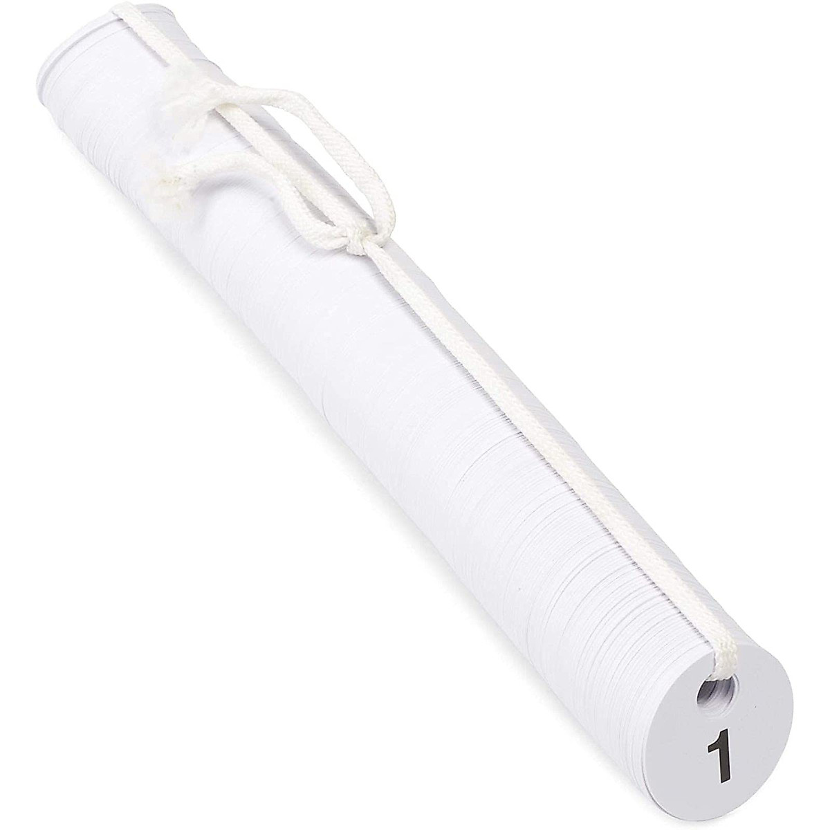 Juvale 2 Sets of Round Numbered Tags 1-300, Double-Sided Plastic Coat Check Tickets (1.7 in, 600 Pieces Total)