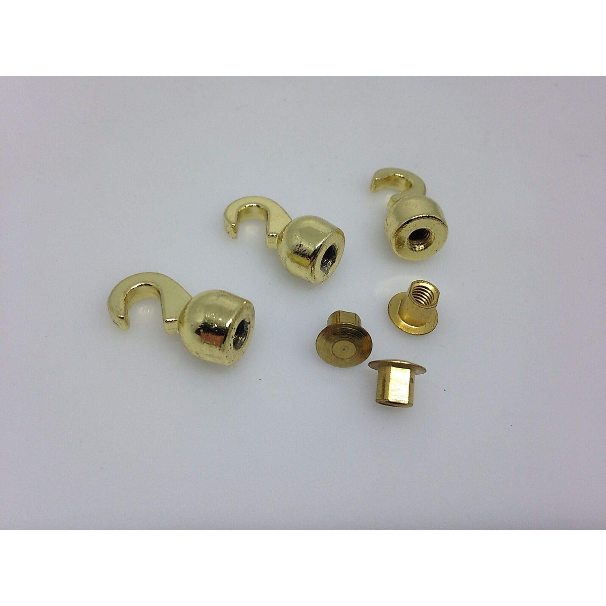 Galapagoz Grandfather Clock Weight Shell Hook and Nut Older Style 4 mm Thread Set of 3 USA