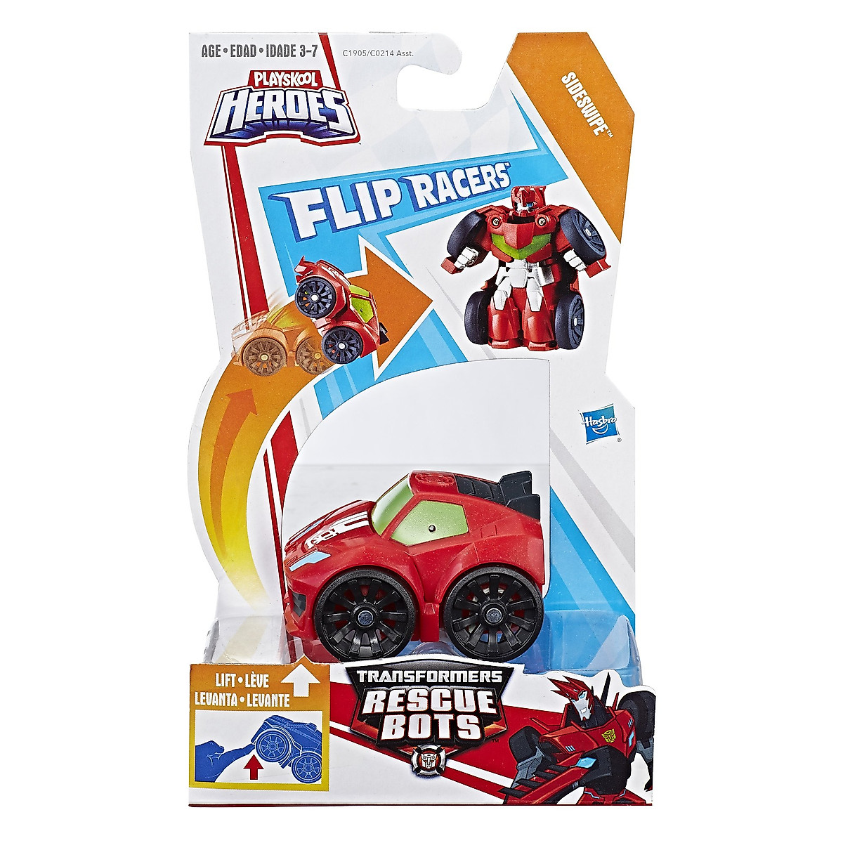 Playskool Heroes Transformers Rescue Bots Flip Racers Sideswipe