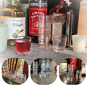 bicé BiceCrystal Drinking Cups, Dishwasher Safe, Unbreakable, Environment-Friendly | 100% Recyclable Drinking Glass | Sustainable Tumbler, Made in Italy, 40cl, Transparent (3cl (1.01 fl oz))