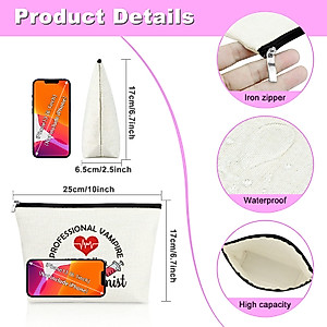 Mxrymvu Phlebotomist Gifts for Women Makeup Bag Funny Phlebotomy Gifts Phlebotomy Graduation Gift Cosmetic Bag Nurses Practitioner Week Gifts Phlebotomist Appreciation Gifts Travel Pouch