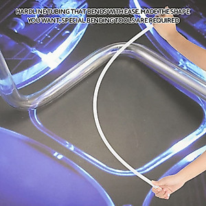 1000MM 10,20x14MM Water Cooling Tube, PETG Colorful Acrylic Water Cooled Pipe Fitting for Computer Color & Quantity Optional Transparent 10pcs