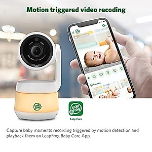 LeapFrog LF930HD 1080p Smart WiFi Remote Access Baby Monitor, 360° Pan & Tilt, 7” 720p HD Display, Color Night Light, Color Night Vision, Two-Way Intercom, Smart Sensors