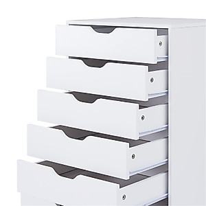 Naomi Home Craft Storage Cabinet 7 Drawer/White
