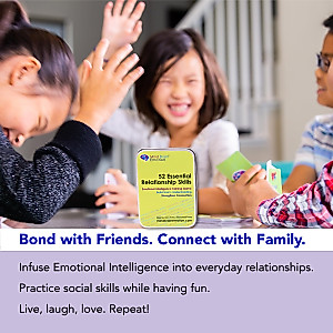 52 Essential Emotional Intelligence Training - Relationship Skills Card Game for Empathy, Trust Building Activities, Conversation Starters, Team Icebreaker Tools - by Harvard Researcher