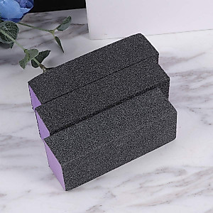 Beaupretty 3pcs Nail Files and Buffer Professional Three-sided Emery Board Buffers Nail Art Care Buffer Block Tools