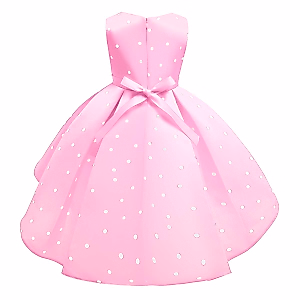 Mouse Dress Girls Mouse Costume for Toddler Baby Birthday Outfit Polka Dots Infant Kids Halloween Costumes Dress Up Headband Cosplay Mini Princess Gown Themed Party Supplies Pink 2-3T