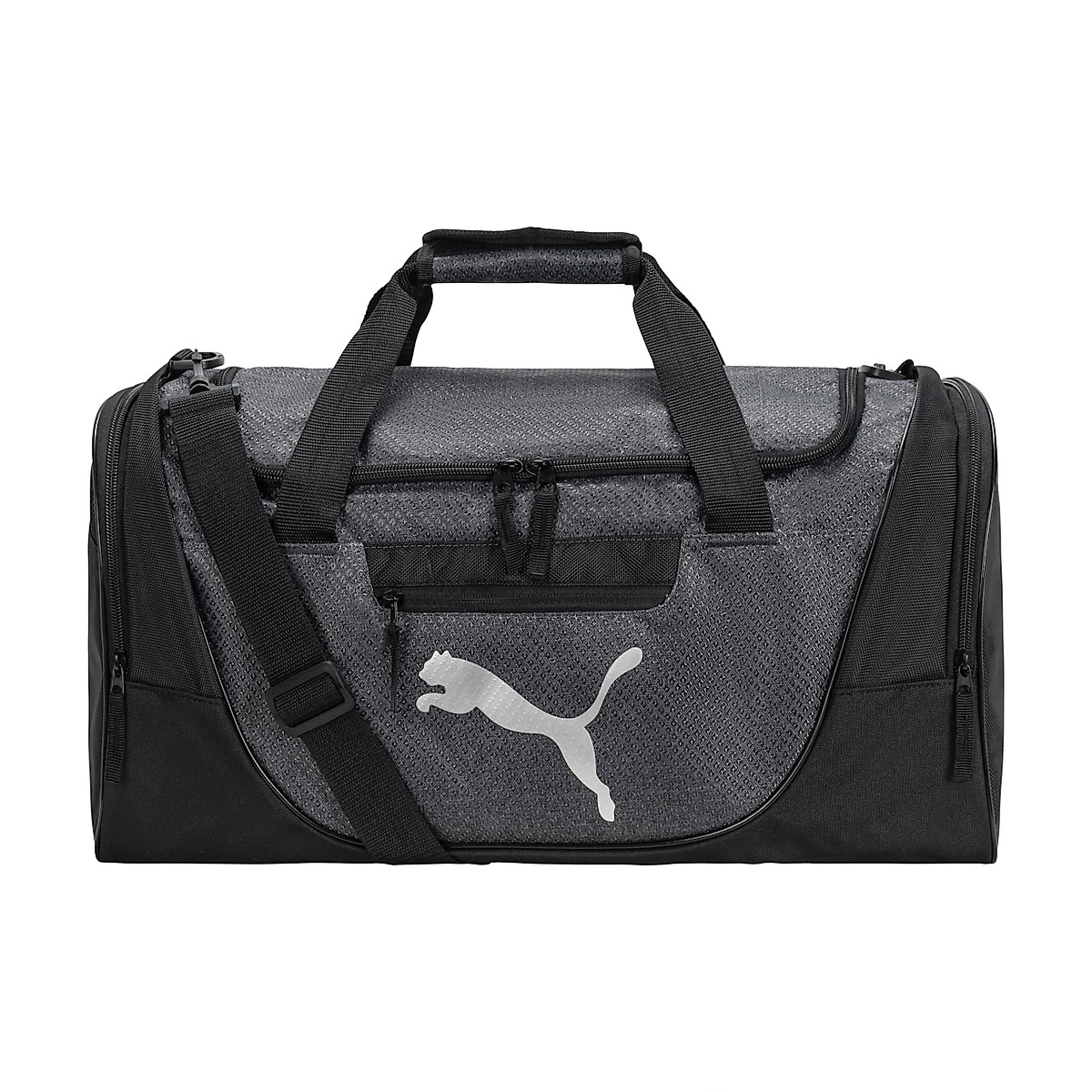 PUMA unisex adult Contender Duffel, Dark Grey, One Size US