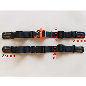 Amlrt 2 Packs Backpack Chest Strap- Nylon -Suitable for Webbing on The Backpack up to 1 in(Pink)