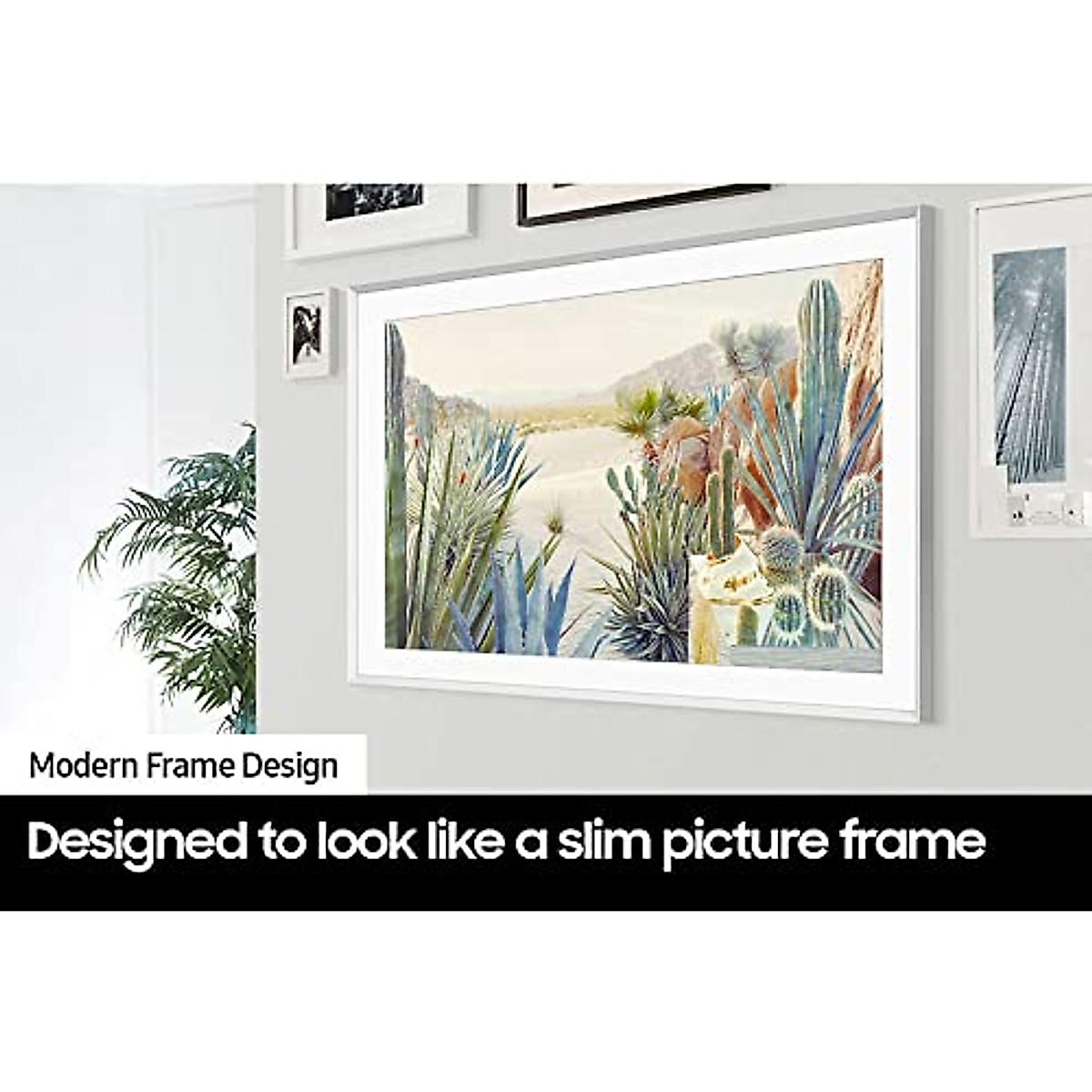 SAMSUNG QN32LS03BBFXZA 32 inch The Frame QLED 4K UHD Quantum HDR Smart TV 2022 (Renewed) Bundle with 2 YR CPS Enhanced Protection Pack