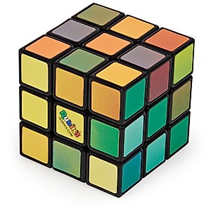 Rubik’s Cube, Impossible Cube, Advanced Color-Matching Puzzle, The Original 3x3 Rubik's, Twisting Fidget Toy, Challenging Brain Teaser & Sensory Puzzle for Adults, Teens, & Kids, for Ages 8 & Up