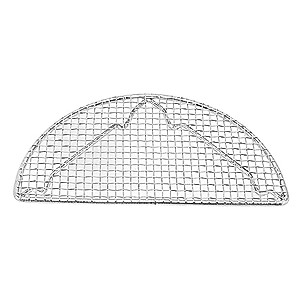EMUKOEP Cooling Racks for Baking Stainless Steel Wire Cooking Rack High Temperature Resistant Oven Safe for Cooking Roasting Grilling (Medium Semicircle 18CM)