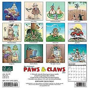 Gary Patterson's Paws n Claws 2021 Wall Calendar