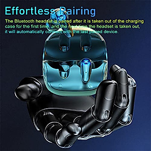 Kimanli New Wireless Bluetooth 5.2 Earbuds with Insensible Wearing & Touch-Control, Hi-Fi TWS-Headphones, Polished Novelty Appearance, for Sport Games