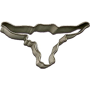 Mini Western Longhorn 2.25 Inch Cookie Cutter from The Cookie Cutter Shop – Tin Plated Steel Cookie Cutter