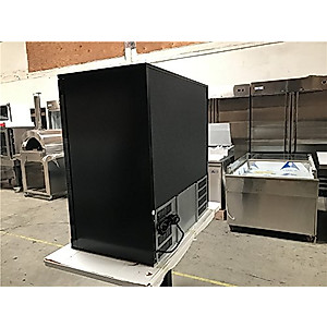 COOLER DEPOT Beer Back Bar Cooler 2 door 35 inch Commercial Refrigerator 35 inch Black Beverage Cooler Counter Height 35 Deg-46 DegF with 2 Glass Door