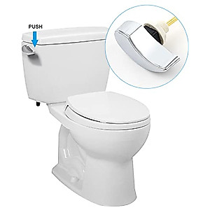 Hibbent Flush Tank Lever Compatible with TOTOTHU004-CP Trip Lvr for St701Cst854884, Toilet Trip Lever in Polished Chrome