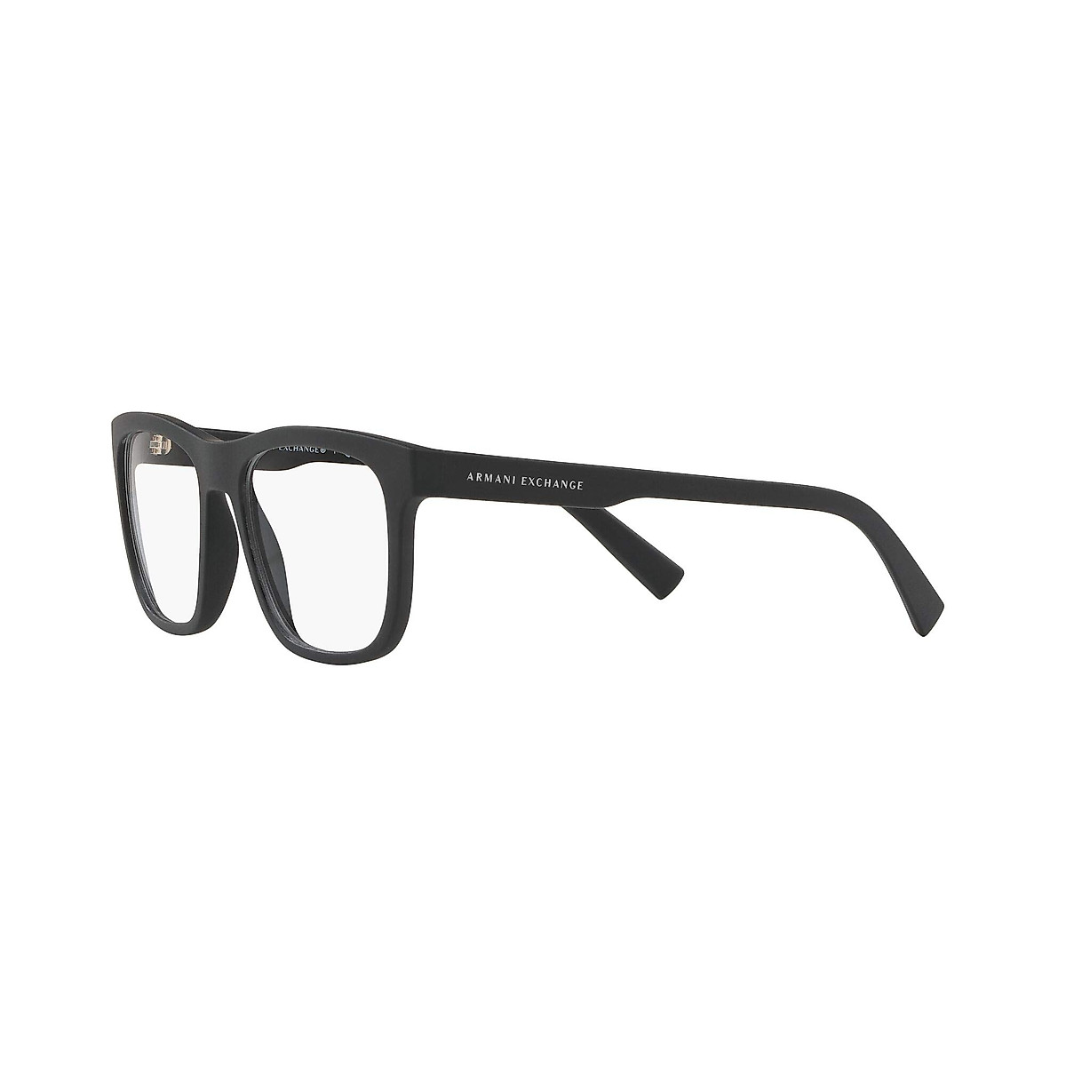 A|X ARMANI EXCHANGE Men's AX3050 Square Prescription Eyeglass Frames, Matte Black/Demo Lens, 53 mm